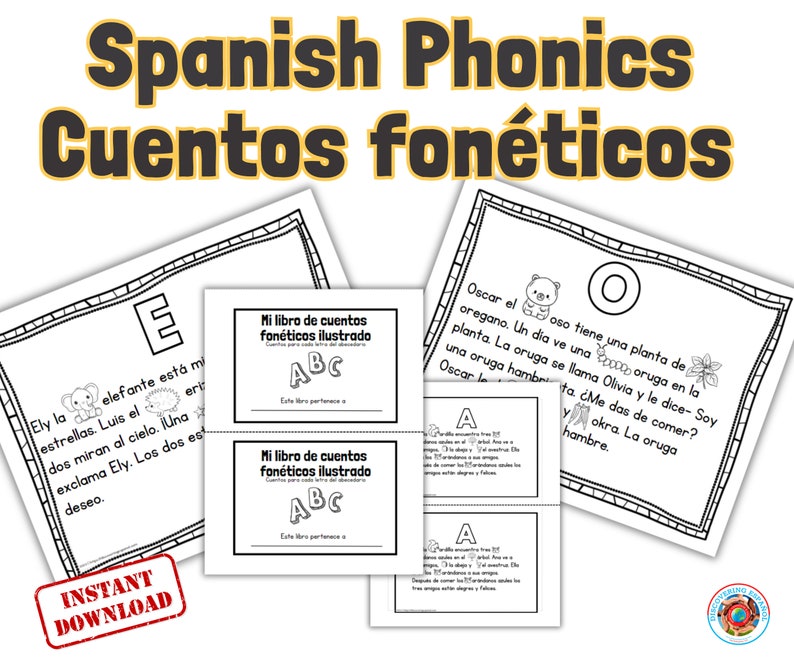 SPANISH Phonics Short Stories - Etsy