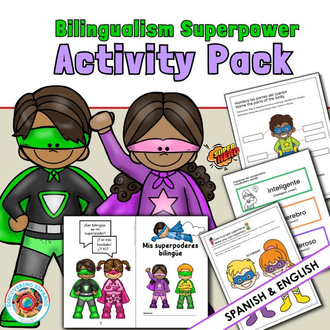 Bilingualism is My Superpower Activities Packet - Etsy