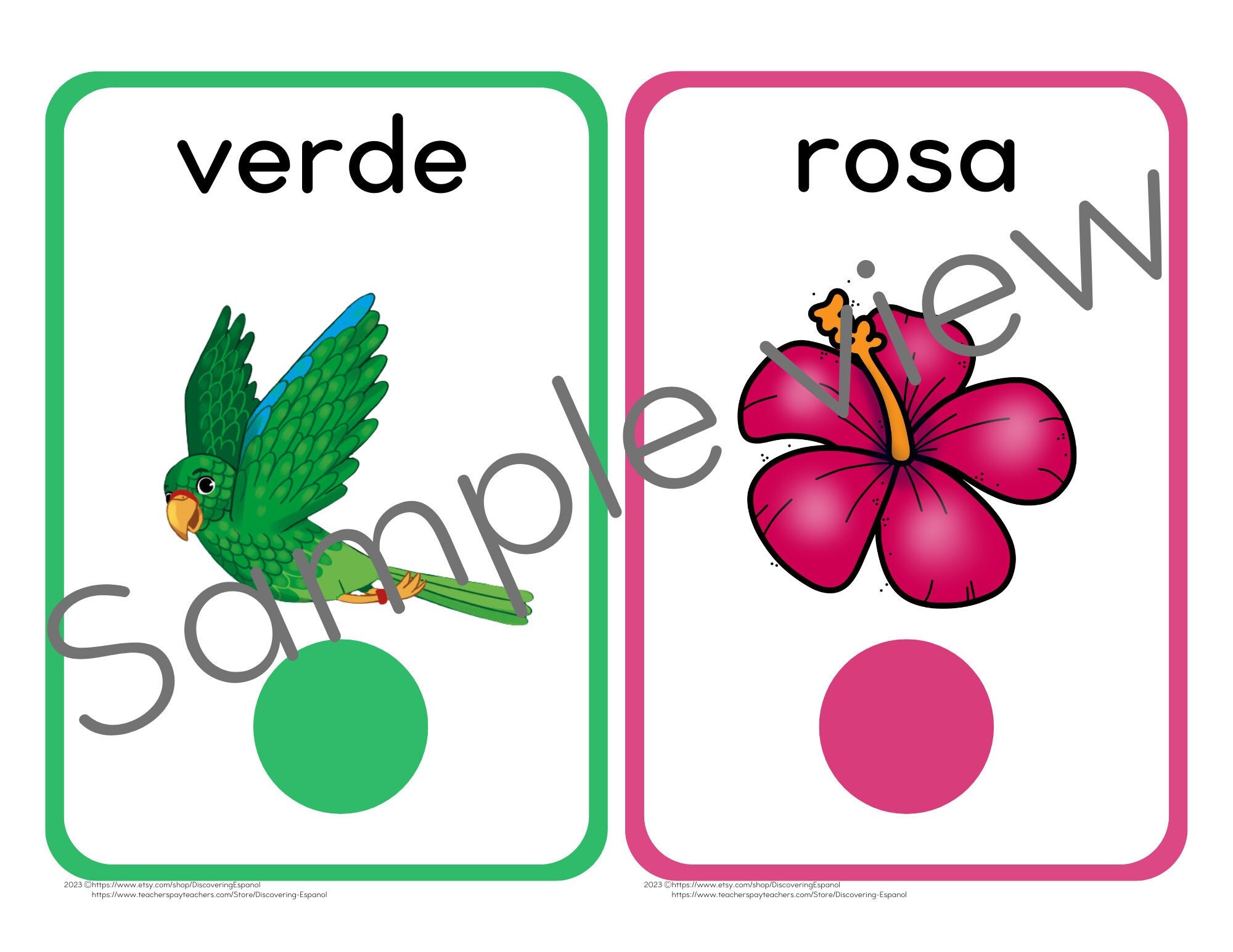 SPANISH Colors Puerto Rico Mini-book and Posters - Etsy