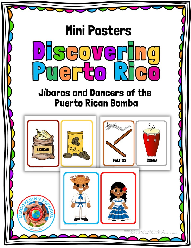 SPANISH Puerto Rico's People and Culture Presentation & Activities - Etsy