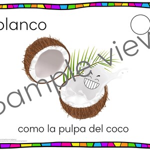 SPANISH Colors Puerto Rico Mini-book and Posters - Etsy