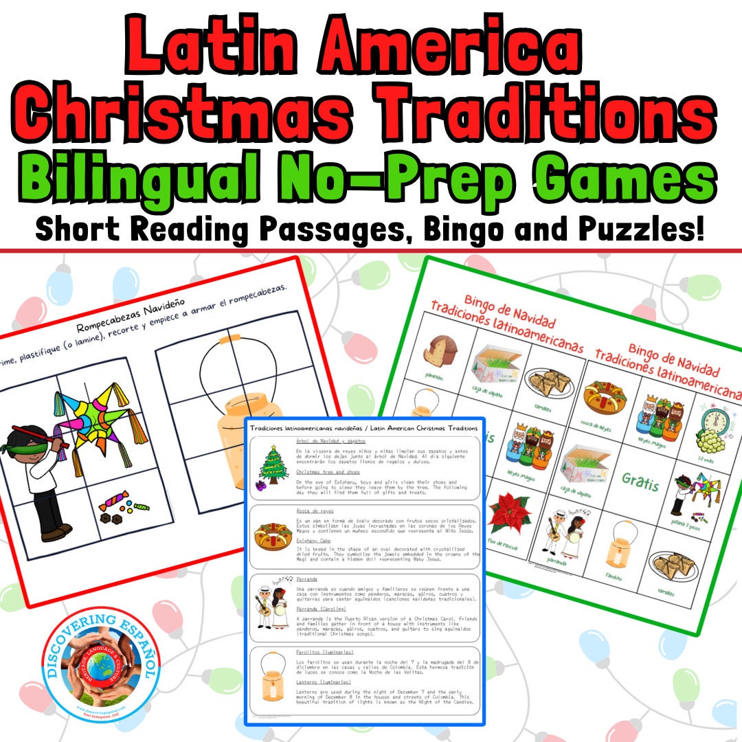 Latin America Christmas Traditions No-prep Spanish (Download Now) - Etsy