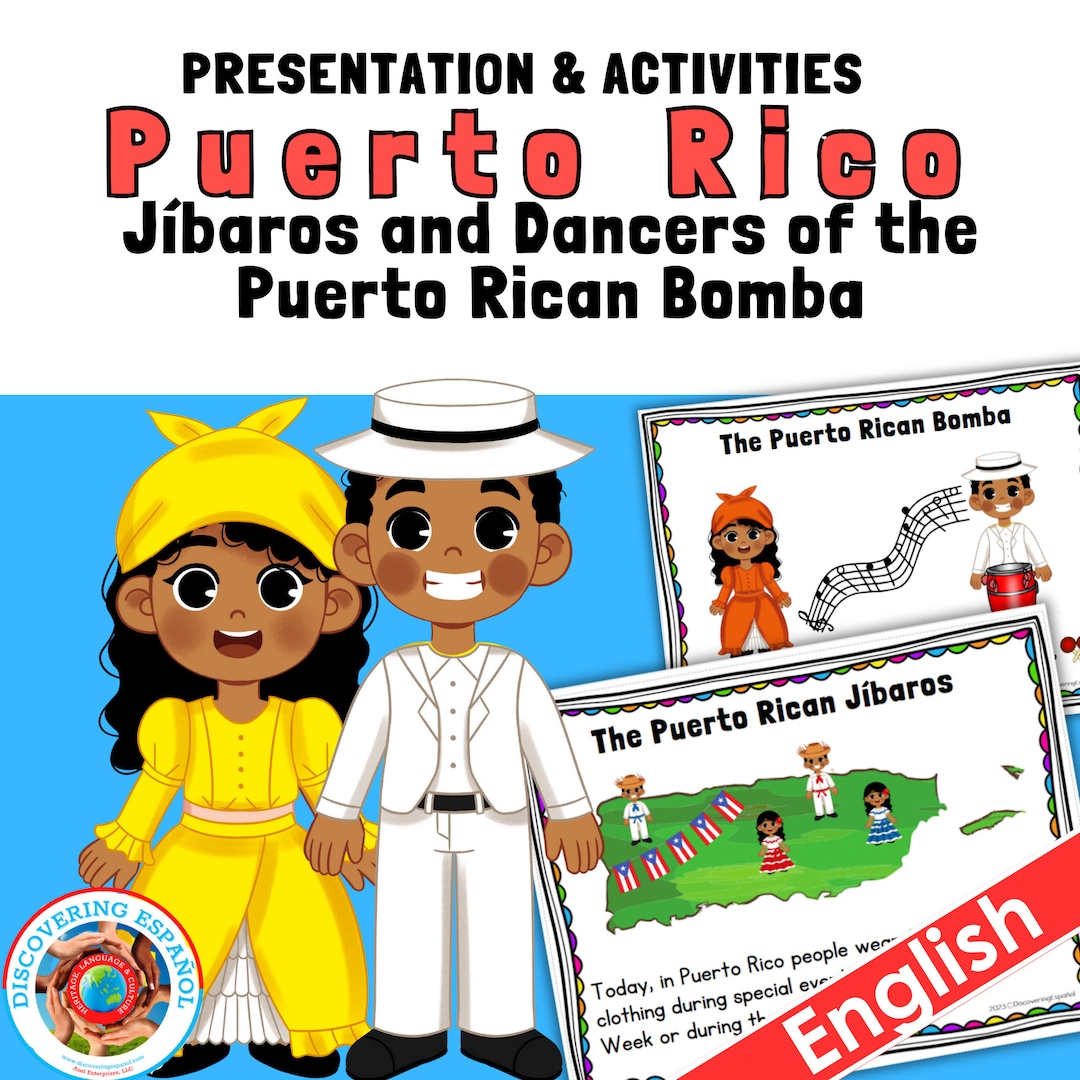 Puerto Rico's People and Culture Presentation & Activities - Etsy