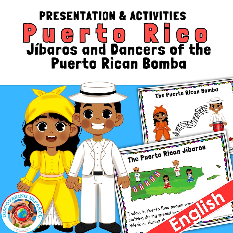 Puerto Rico's People and Culture Presentation & Activities - Etsy