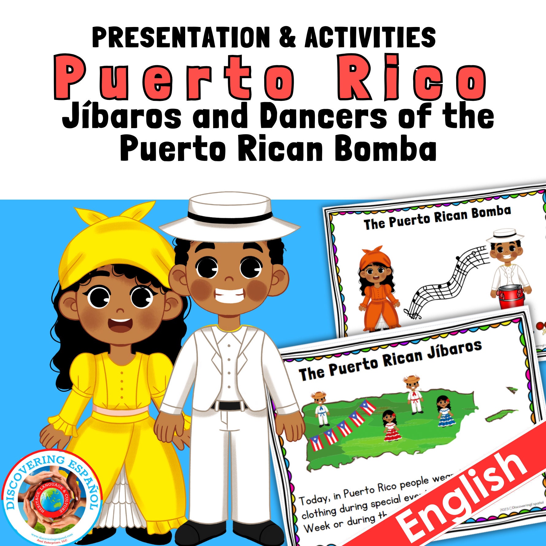 Puerto Rico's People and Culture Presentation & Activities - Etsy