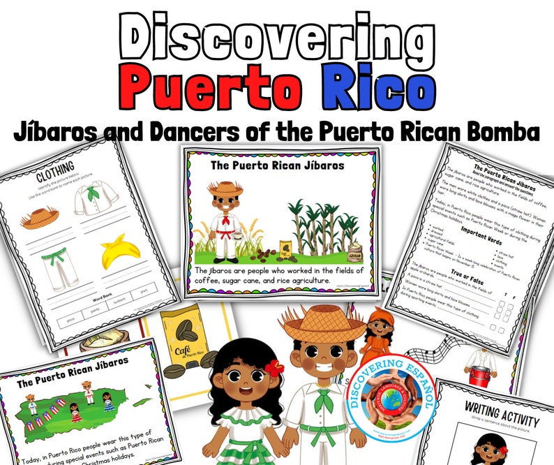 Puerto Rico's People and Culture Presentation & Activities - Etsy
