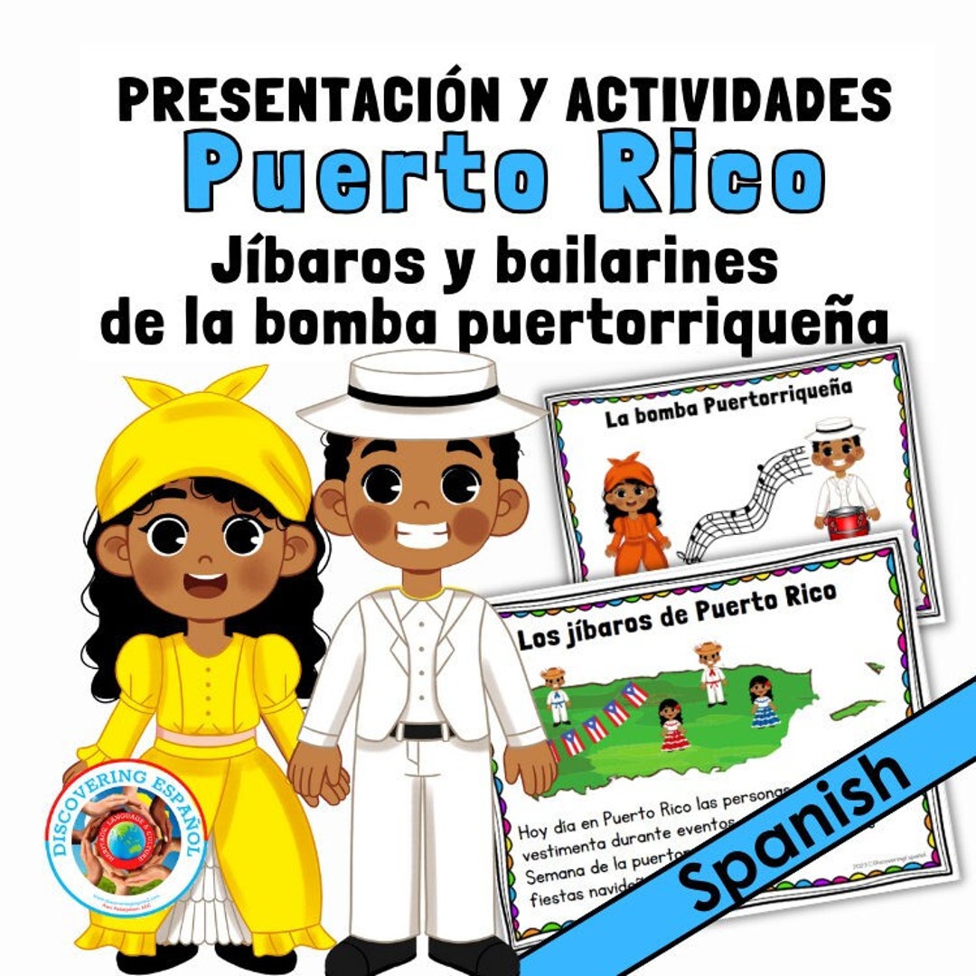 Spanish Puerto Rico's People and Culture Presentation & Activities - Etsy
