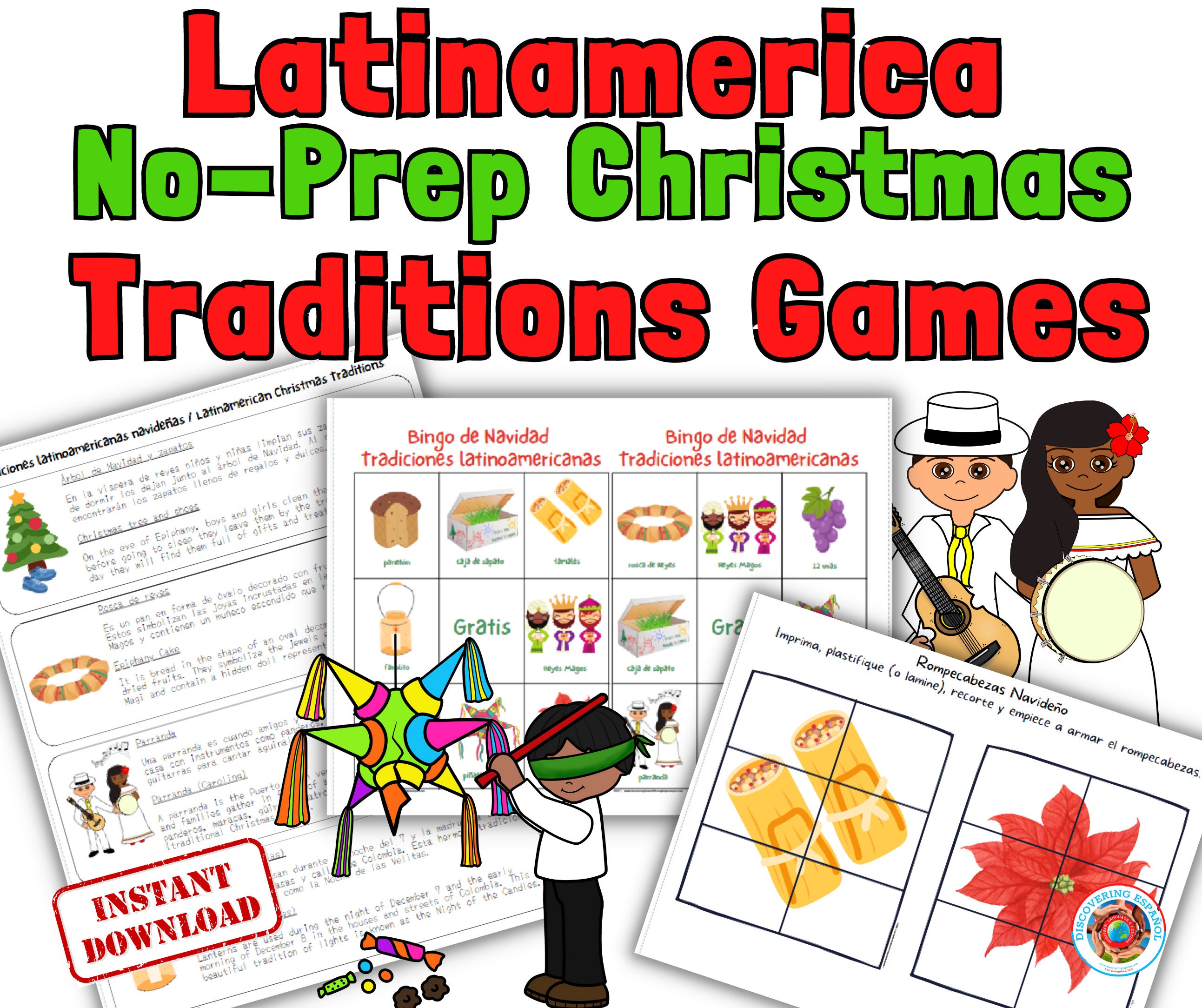 Latin America Christmas Traditions No-prep Spanish (Download Now) - Etsy