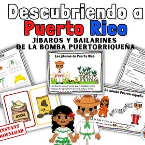 SPANISH Puerto Rico's People and Culture Presentation & Activities - Etsy