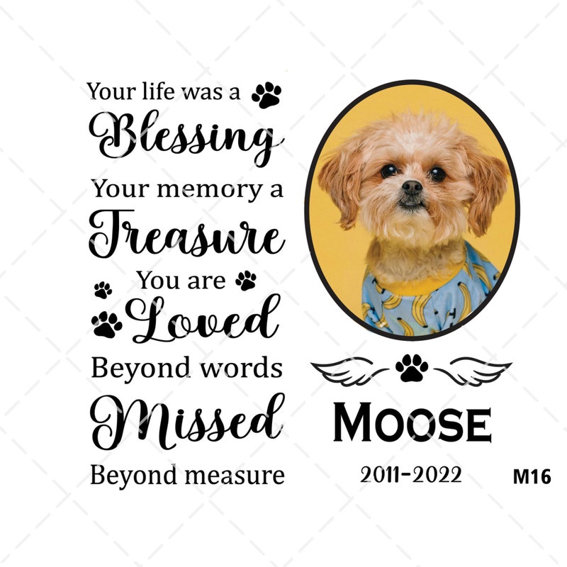 Loss of Pet Plaque Svg - Etsy UK