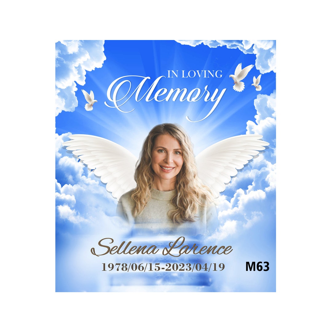 In Loving Memory Angel Wings PNG Customize Photo Frame in the Wings of ...