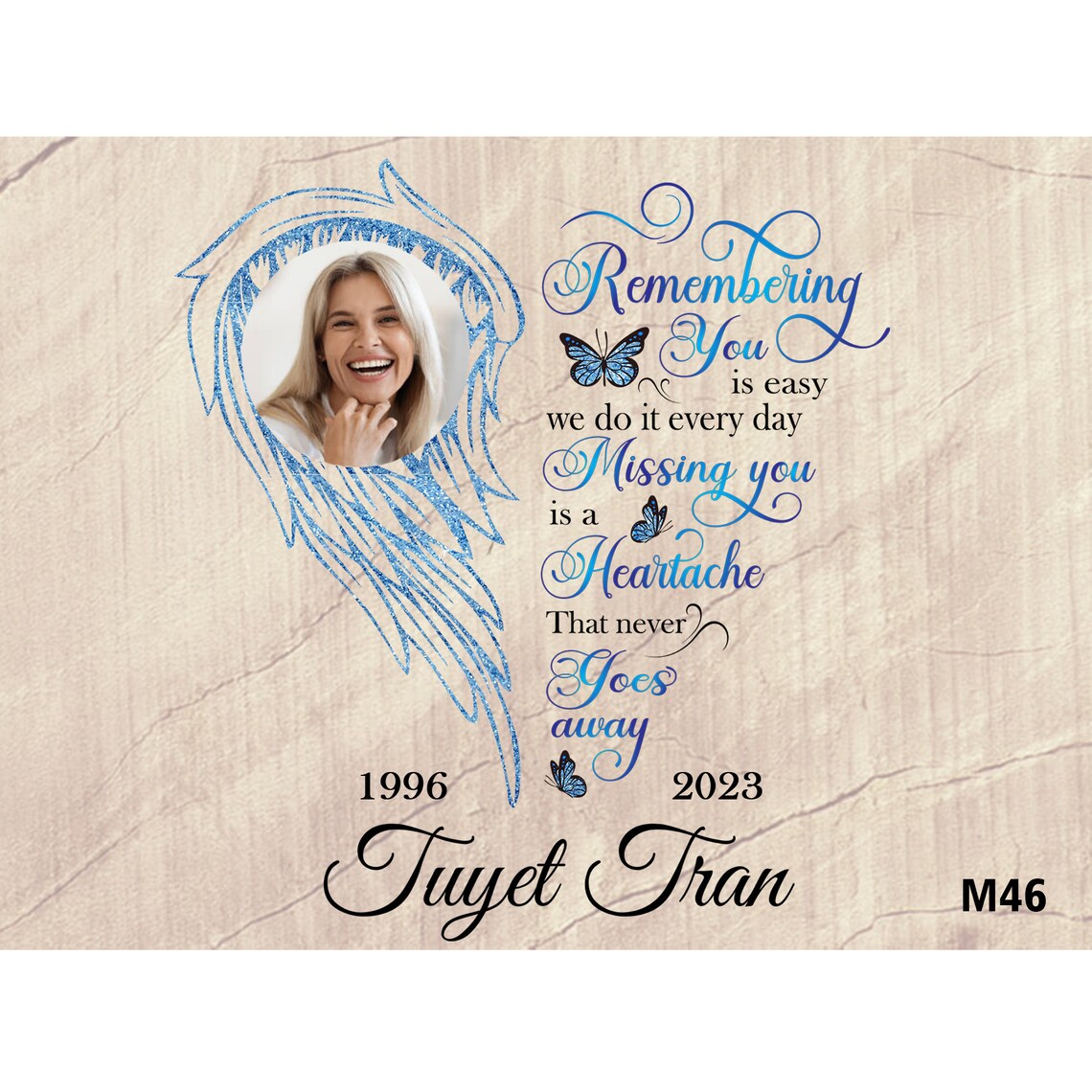 In Loving Memory Png, Memorial Png, Memorial Wings Heart Png, Rest in ...