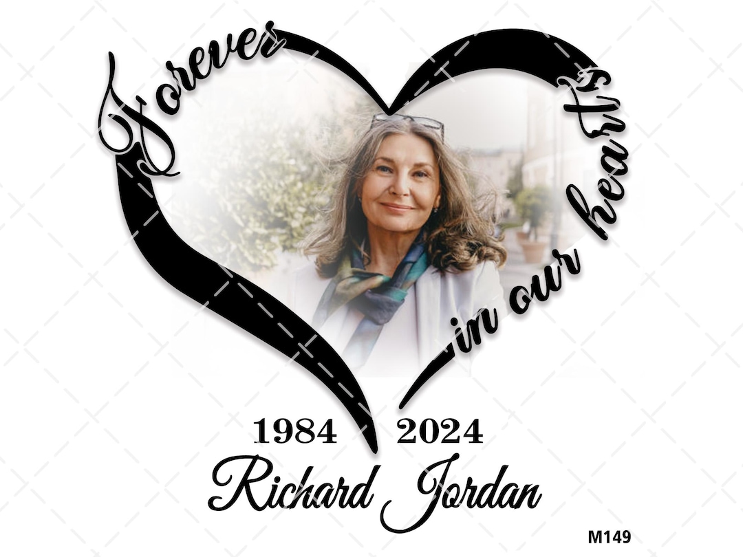 Memorial Heart Picture Frame SVG PNG, Remembrance Gift (digital ...
