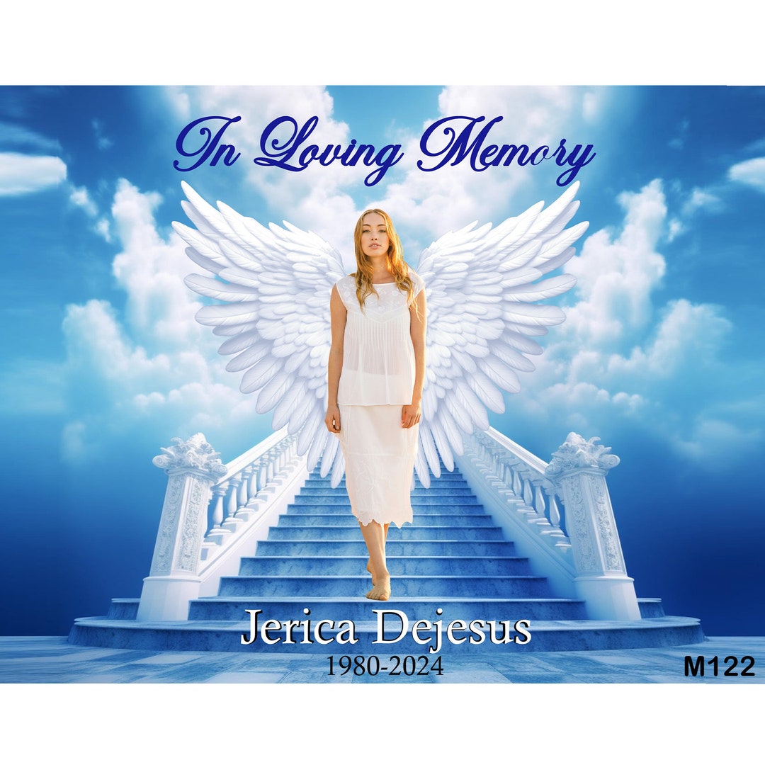 In Loving Memory Angel Wings PNG Customize Photo Frame in the Wings of ...