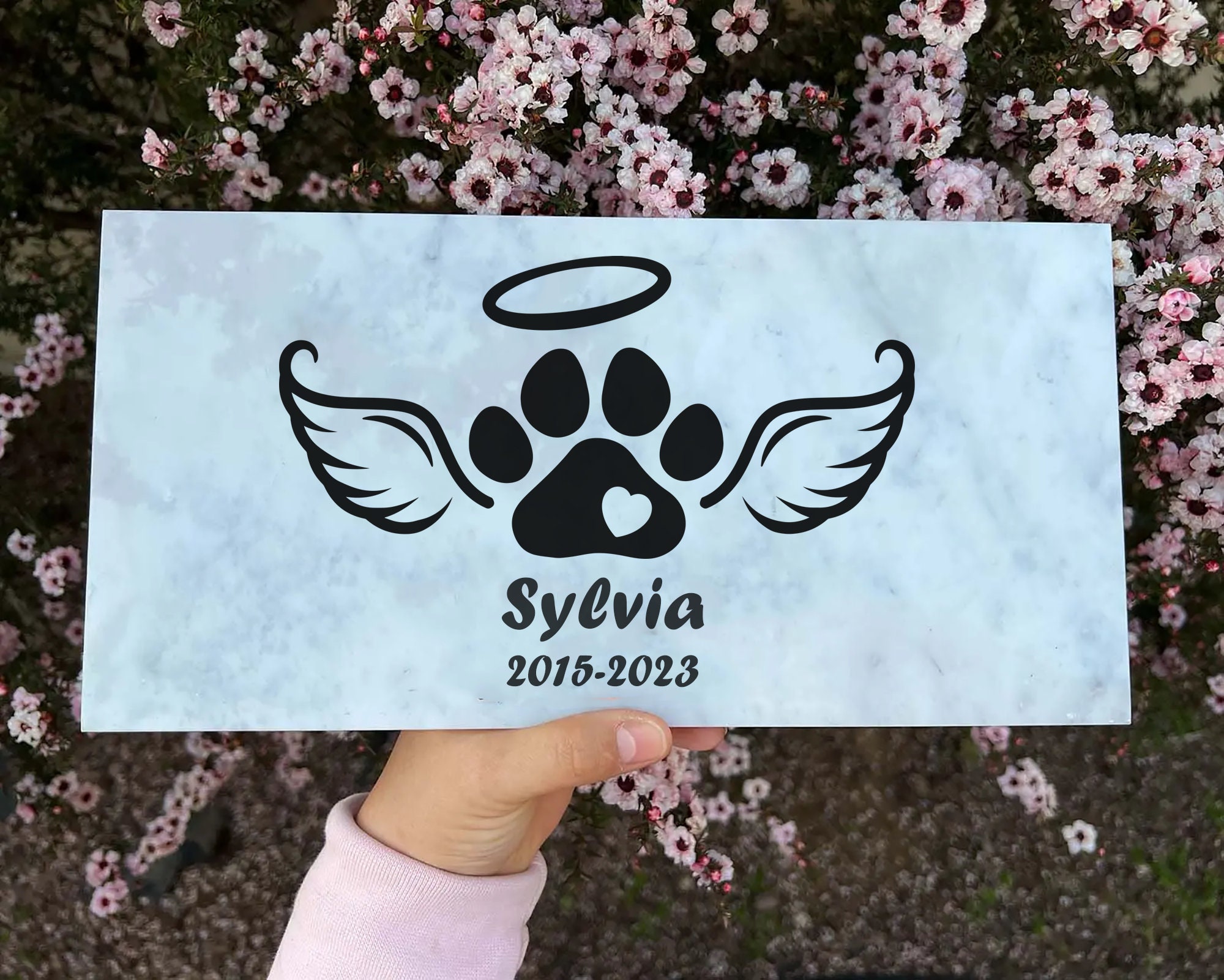 Pet Memorial SVG: Angel Wings, Paw Print (digital Download) - Etsy