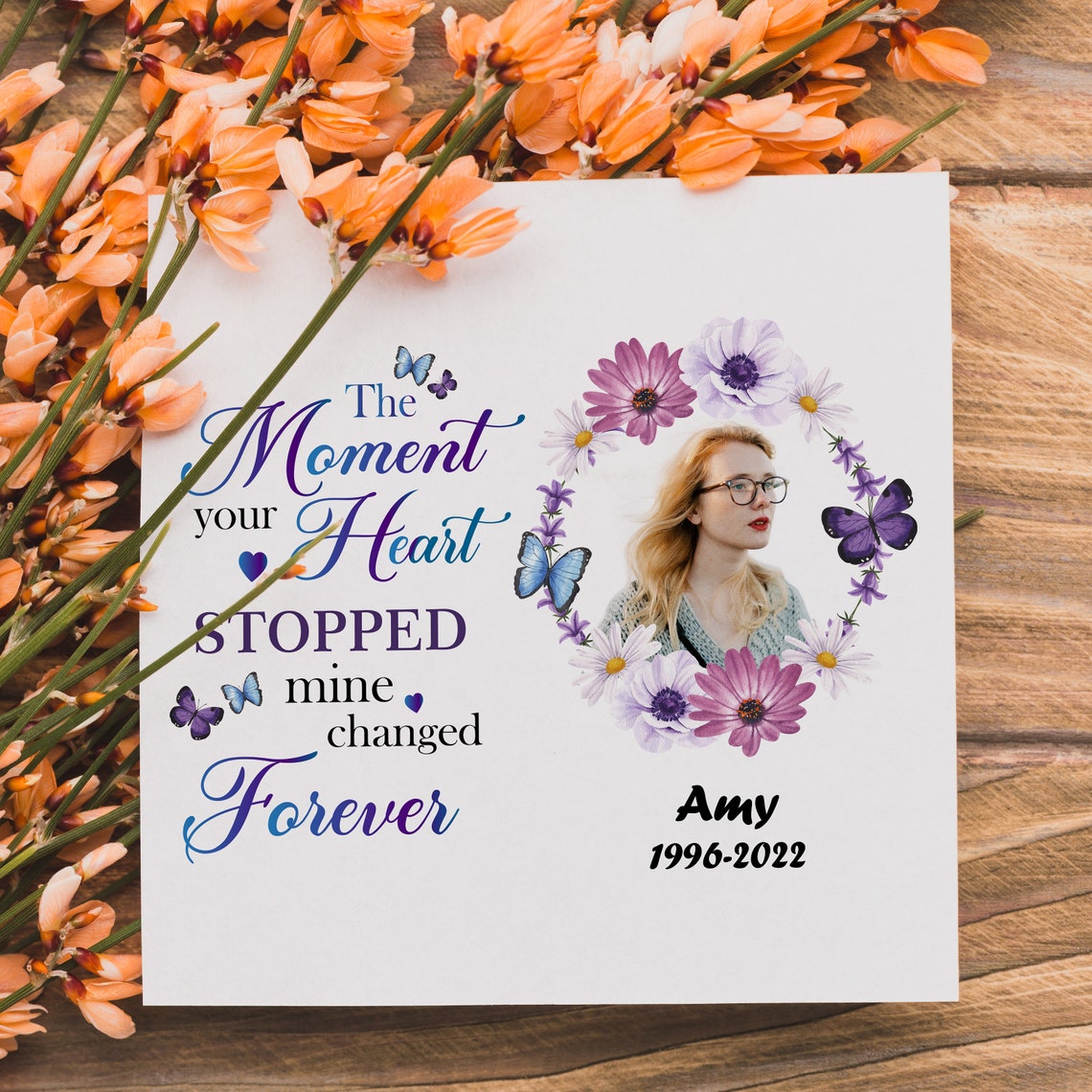 Memorial Photo Frame Design, in Loving Memory (PNG) - Etsy