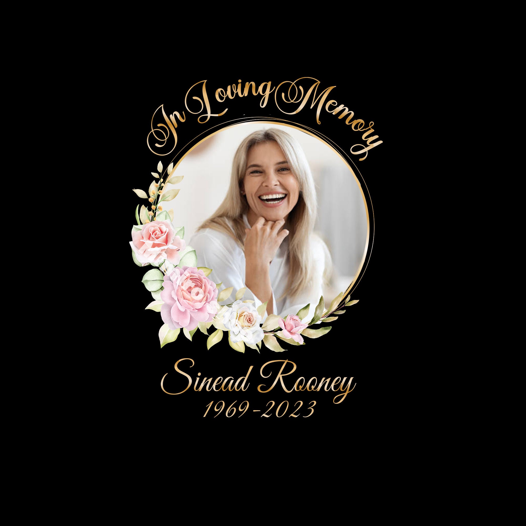 Memorial Floral Frame PNG Bundle - Funeral Sublimation (digital ...