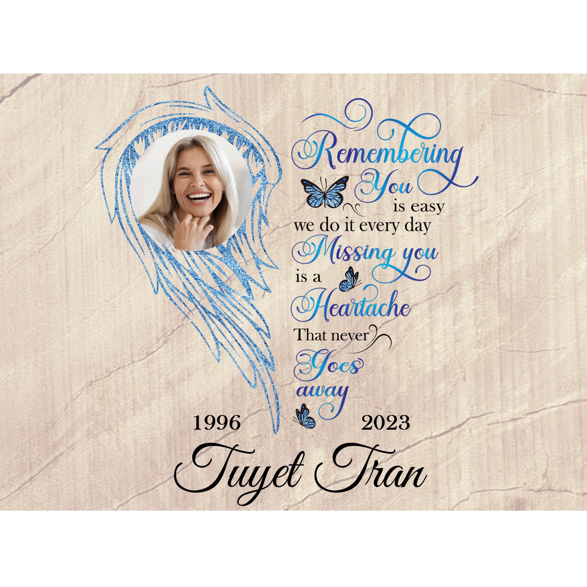 In Loving Memory Png Memorial Png Memorial Wings Heart Png - Etsy Australia