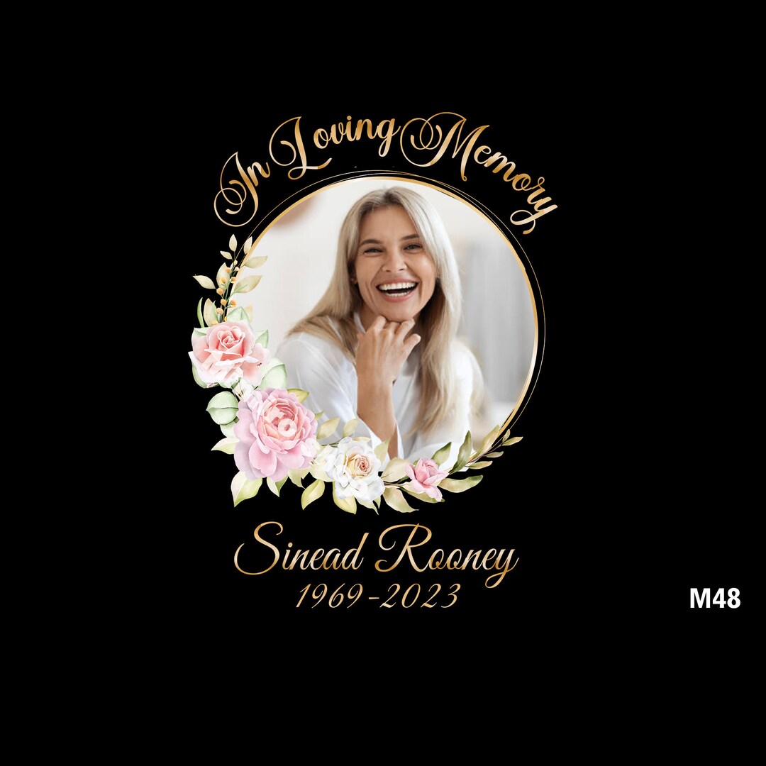 In Loving Memory Template PNG Sublimation, Memorial Funeral Remembrance ...