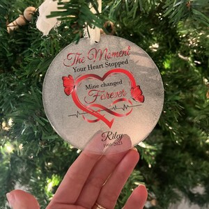 The Moment Your Heart Stopped Mine Changed Forever Quote SVG PNG Red ...