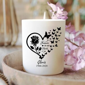 Memorial Butterflies Flying From Heart SVG, Rose Remembrance (SVG, PNG ...
