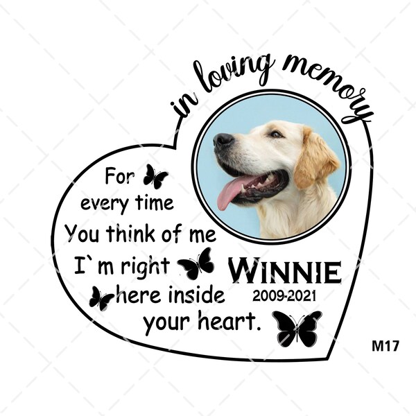 Dog Memorial Svg - Etsy