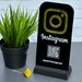Personalized Wooden Instagram Stand With Custom QR Code for Enhanced ...