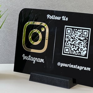 Social Media Sign | Business Instagram Social Media Sign | Salon ...