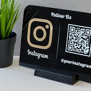 Social Media Sign | Business Instagram Social Media Sign | Salon ...