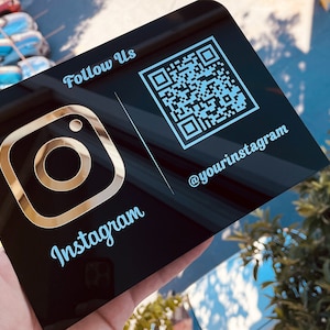 Social Media Sign | Business Instagram Social Media Sign | Salon ...