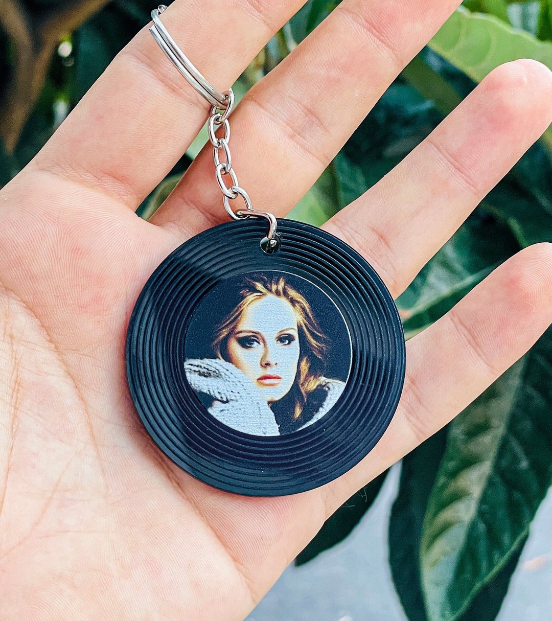 Personalized Vinyl Record Acrylic Keychain & Car Ornament - Etsy