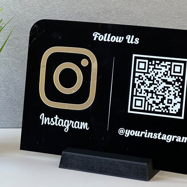 Social Media Sign Business Instagram Social Media Sign Salon ...