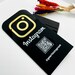 Personalized Wooden Instagram Stand With Custom QR Code for Enhanced ...
