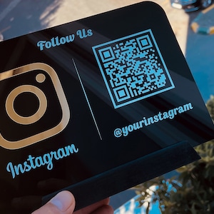 Social Media Sign | Business Instagram Social Media Sign | Salon ...