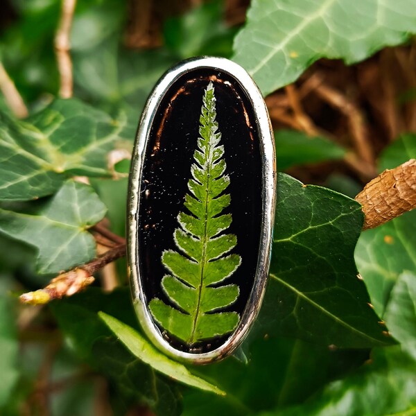 Fern Resin Ring - Etsy