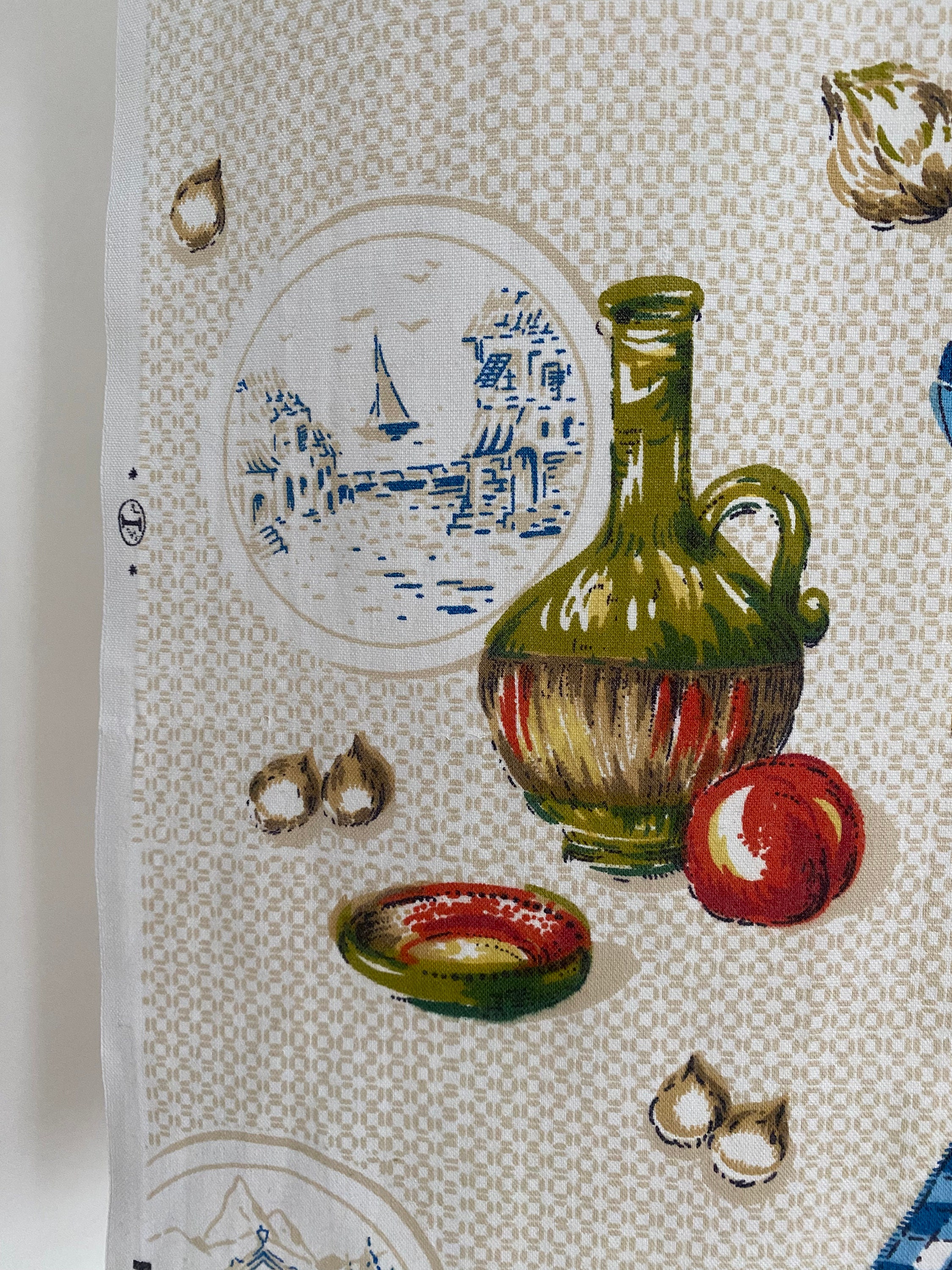 Vintage Kitchen Curtain Fabric - Etsy