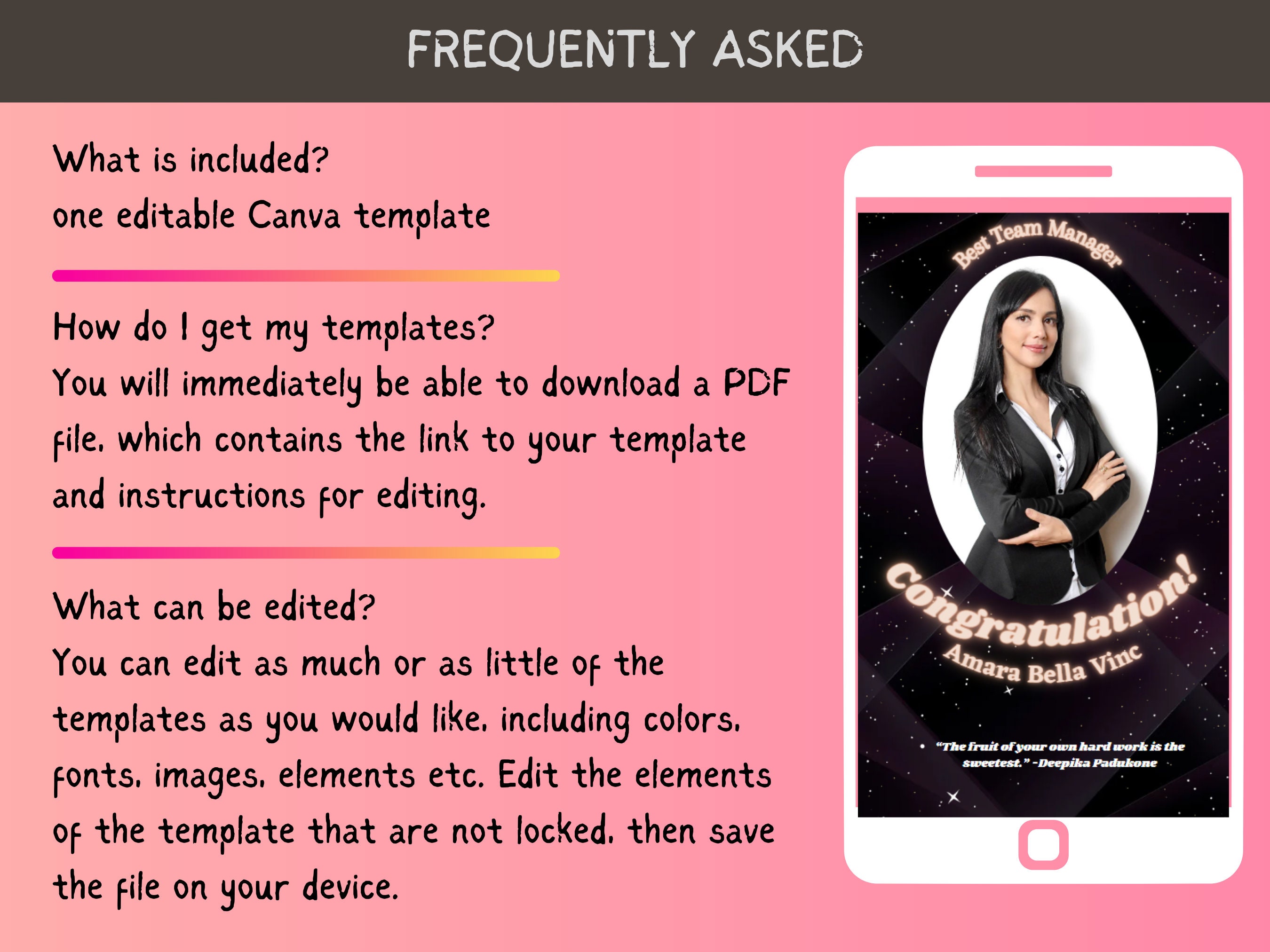 Animated Congratulation Sparkle Template | 1080 X 1920 Px Mobile Video ...