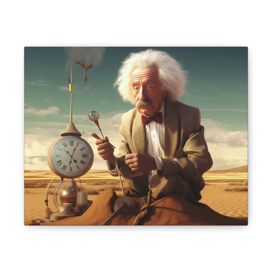 Albert Einstein-canvas Gallery Wraps/albert Einstein With Hair - Etsy