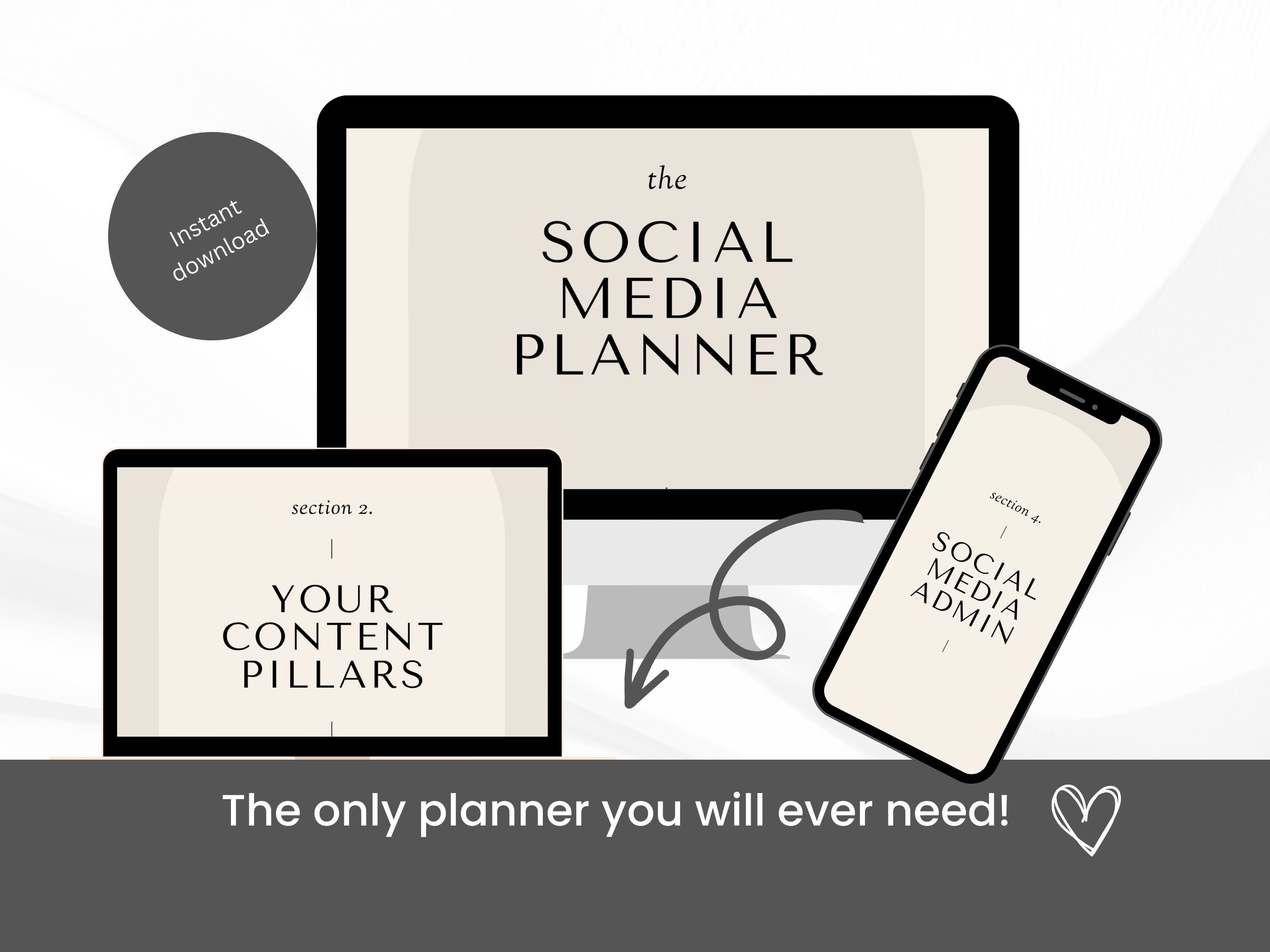 Digital Planner Content Creator Content Planner Digital Planner Youtube ...