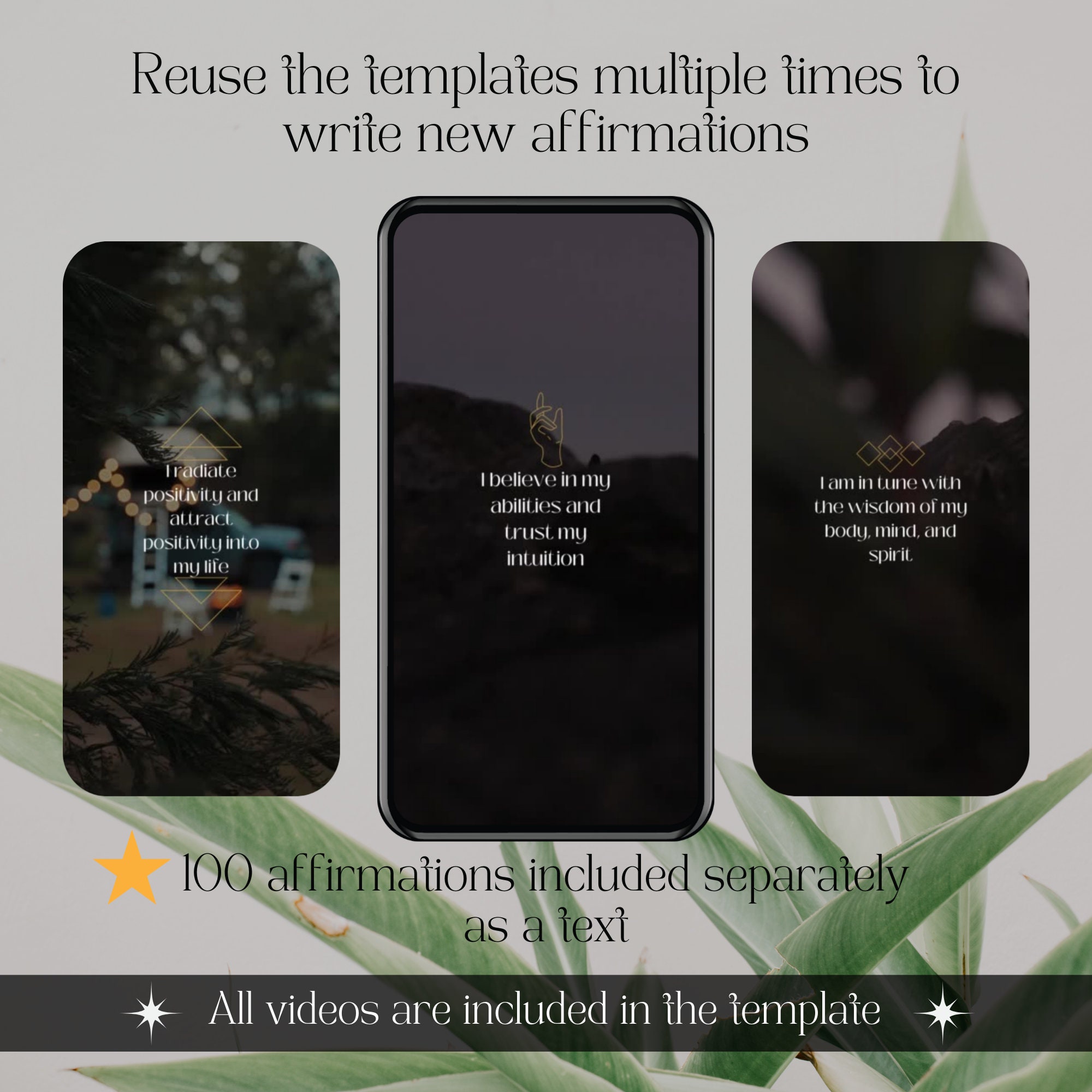 Instagram Video Reel Templates Canva, Inspirational Quote Pack ...