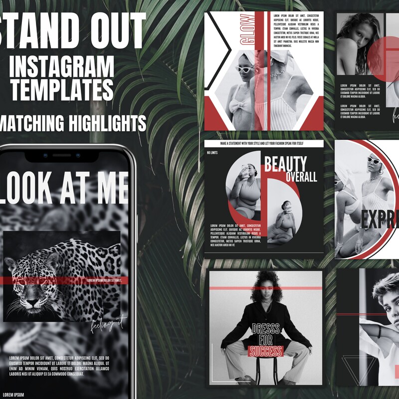 Modern Instagram Template - Etsy