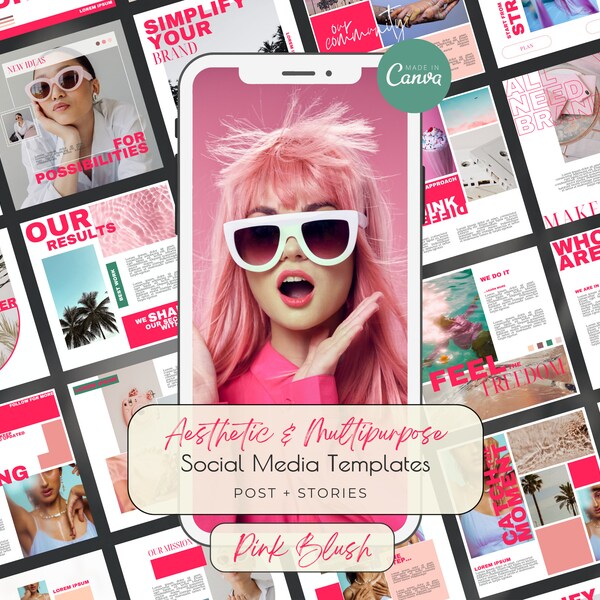 Instagram Magazine Template - Etsy