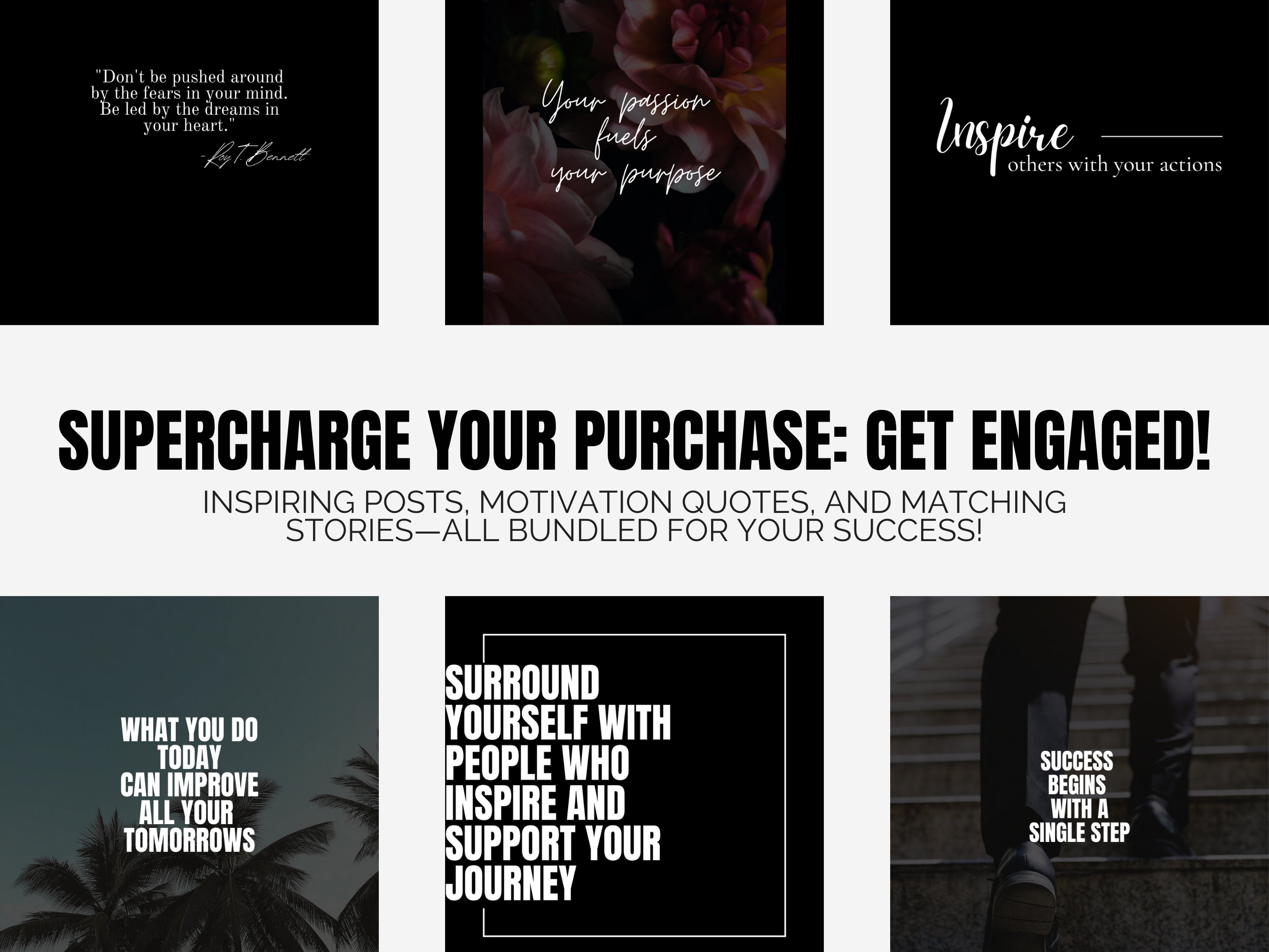 120 Inspirational Instagram Templates, Ready-to-post Motivational ...