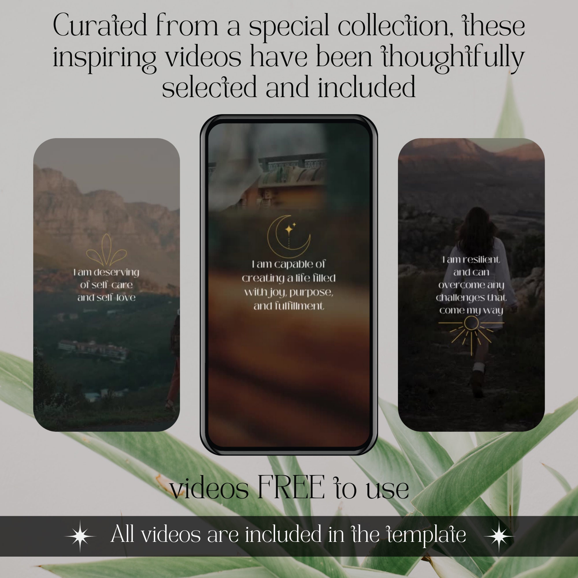 Instagram Video Reel Templates Canva, Inspirational Quote Pack ...