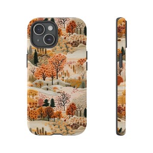 Autumn Trees & Hills Nature-themed Phone Case | Fall Landscape Design ...