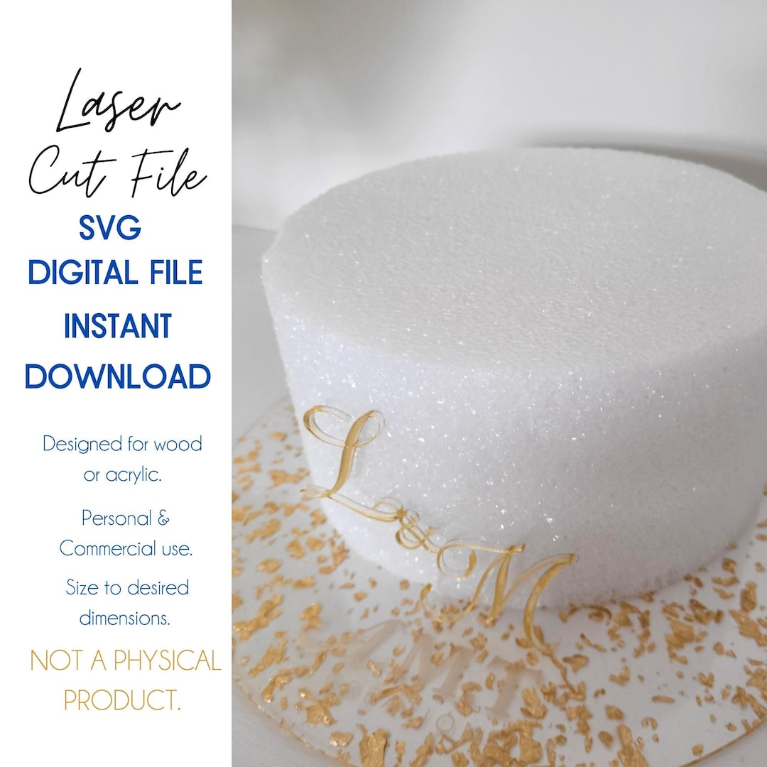 DIGITAL FILE | Baker Cake Disk Digital File | Cake Artist | Laser File ...