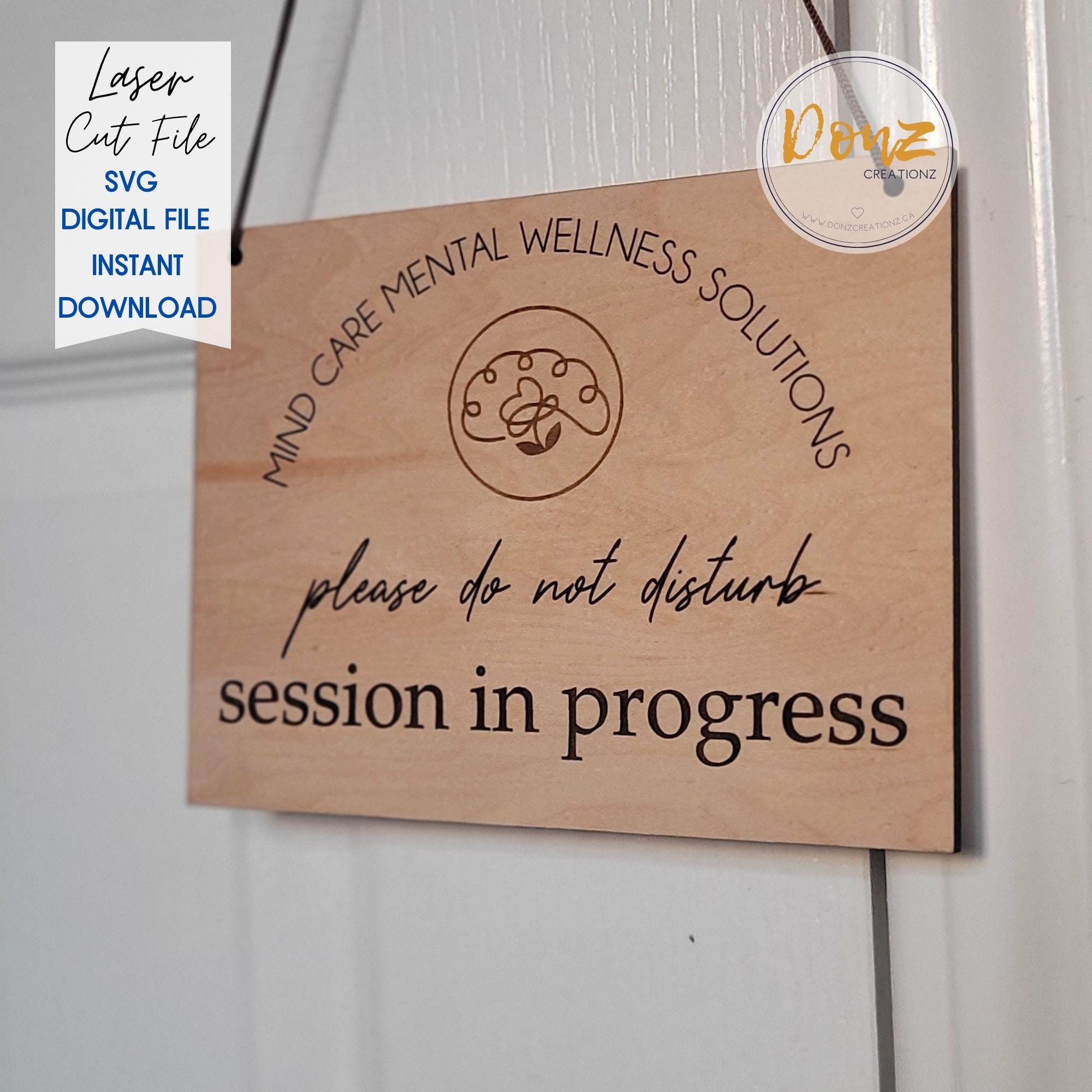 LASER DIGITAL FILE! Please Do Not Disturb Session in Progress Hanging ...