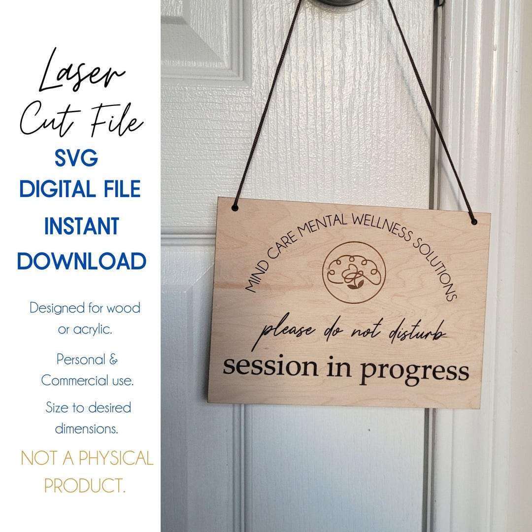 LASER DIGITAL FILE! Please Do Not Disturb Session in Progress Hanging ...