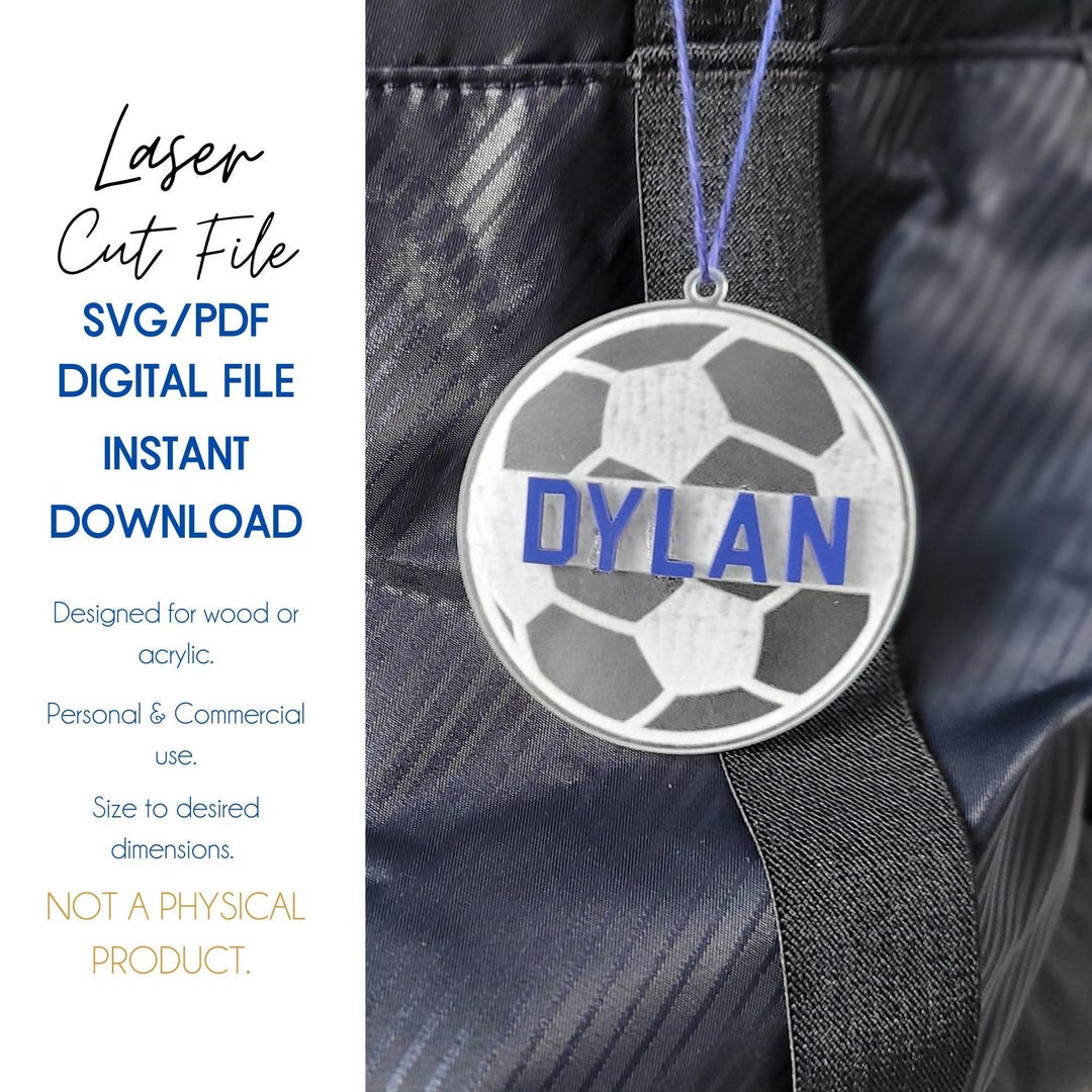 DIGITAL FILE! Soccer Ball Bag Tag| Soccer Player | Gift Bag Tag ...