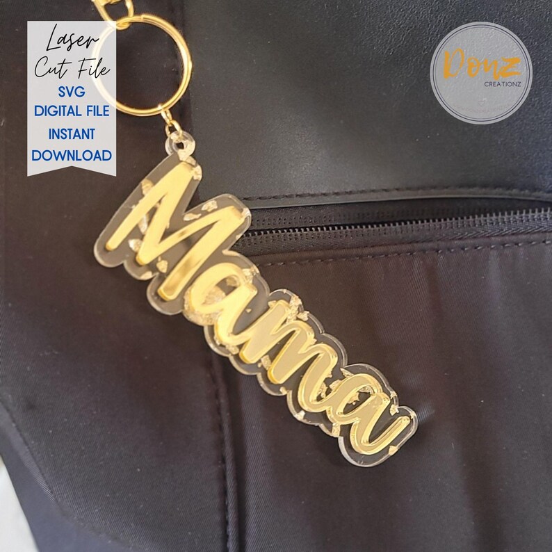 DIGITAL FILE! Mama Keychain Svg for Laser Cutting | Mother's Day | New ...